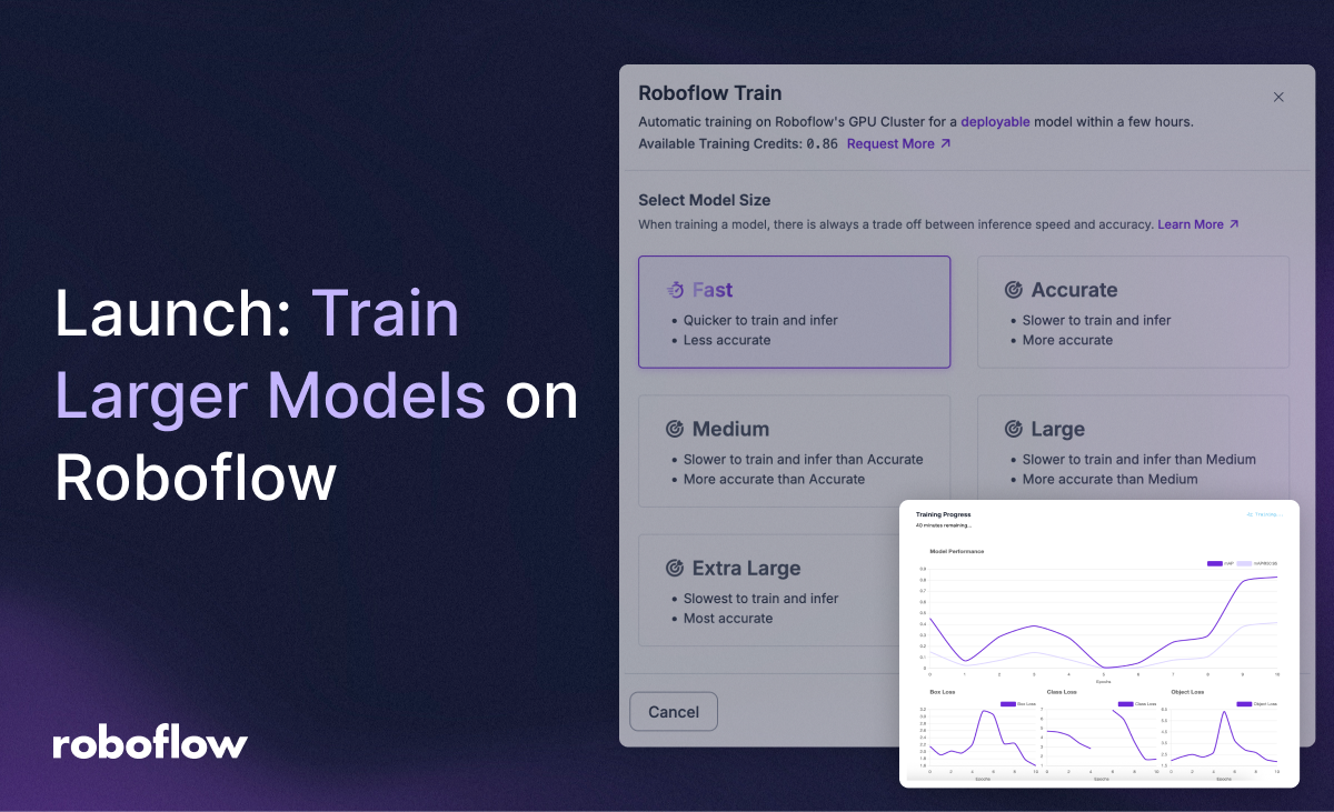 Launch: Train Larger Models on Roboflow