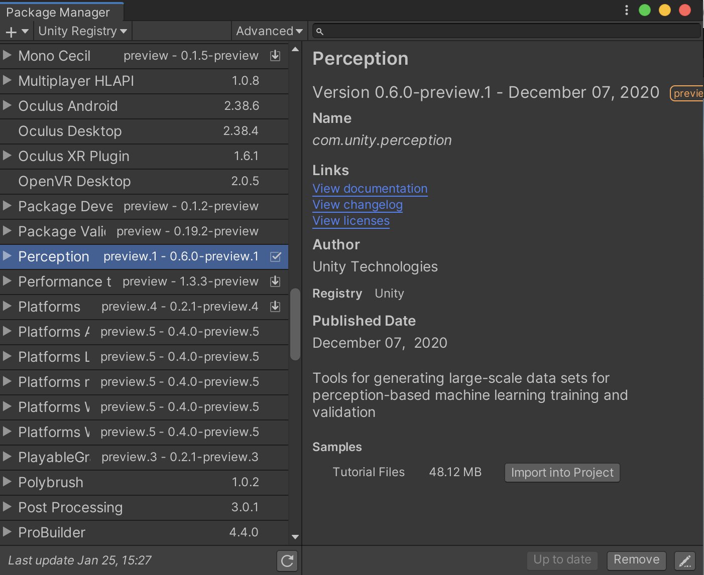 Using Unity Perception to train an object detection model with synthetically generated images