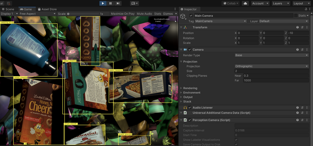 Using Unity Perception to train an object detection model with ...