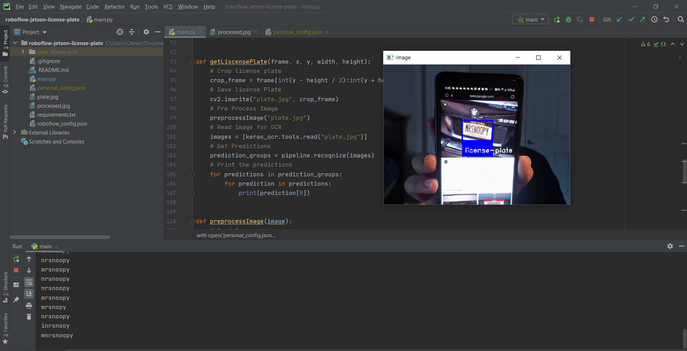 License Plate Detection and OCR using Roboflow Inference API