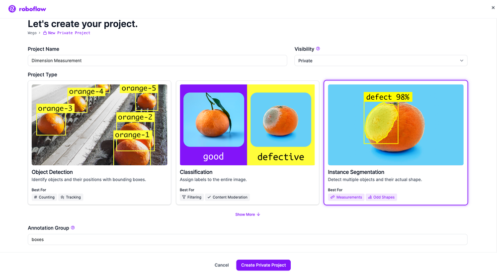 Dimension Measurement with Computer Vision