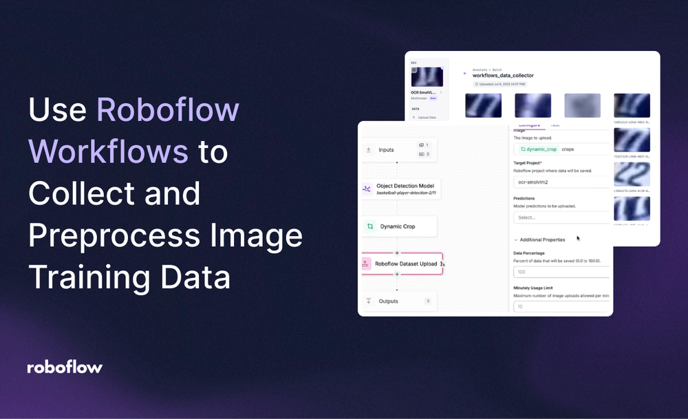 Use Roboflow Workflows to Collect and Preprocess Image Training Data