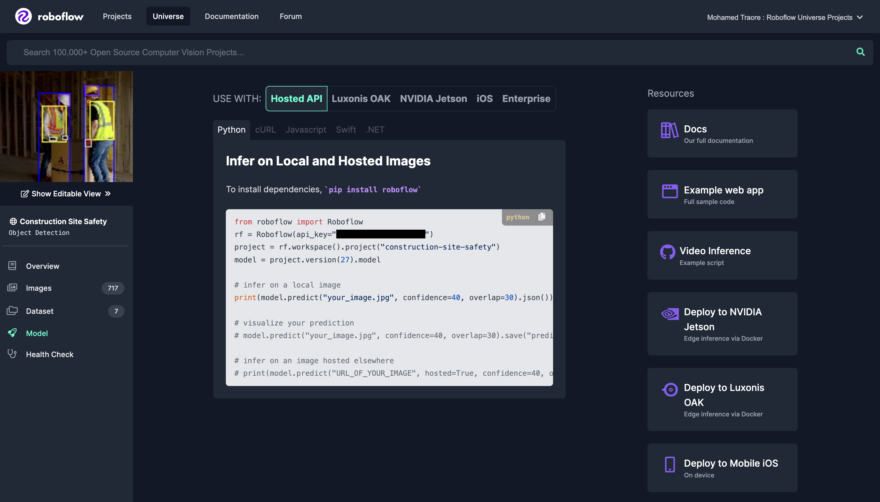 Launch: YOLOv8 Models on Roboflow Universe